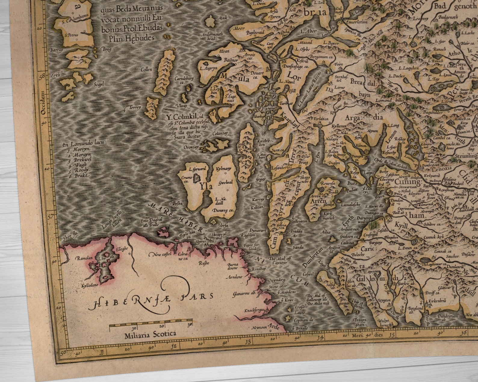 Medieval Old Map of Scotland Giclée Reproduction of Vintage - Etsy