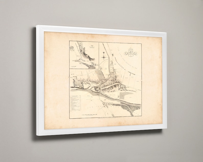 Old Map of Peebles | Old Map Print | Peebles Old Map, Peebles Vintage ...