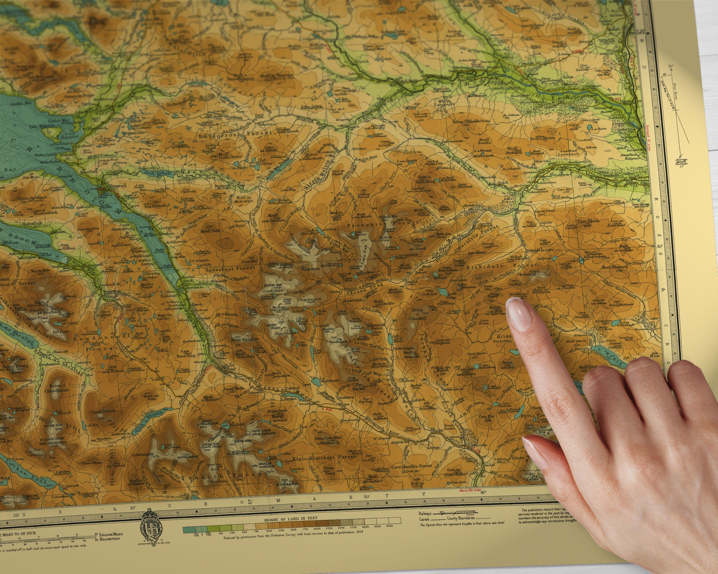 Loch Broom Old Map of Ullapool Gairloch Poolewe Asynt - Etsy UK