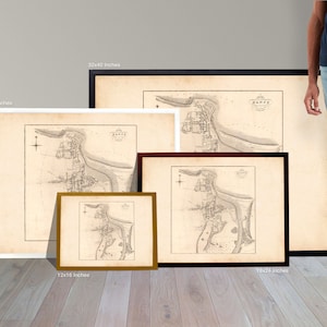 Banff Old Map| Fine Art Print | Vintage Map of Banff, Moray, Morayshire ...