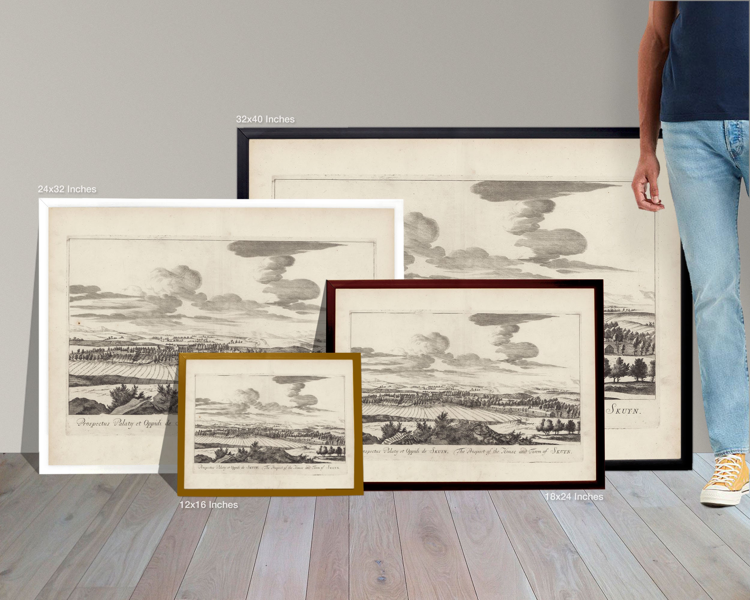 Scone - the Prospect of the House and Town | Historical Scottish Town ...