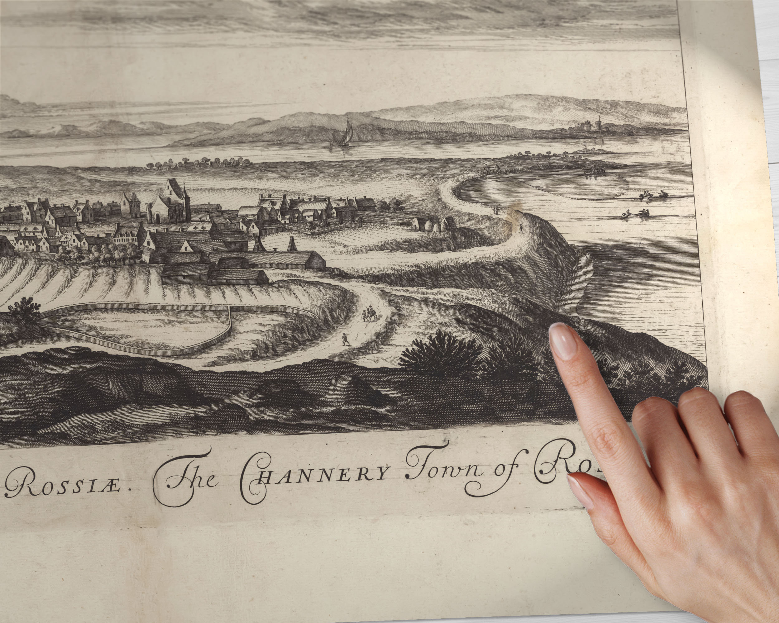 Fortrose The Channery Town of Ross Historical Scottish Town Drawing ...