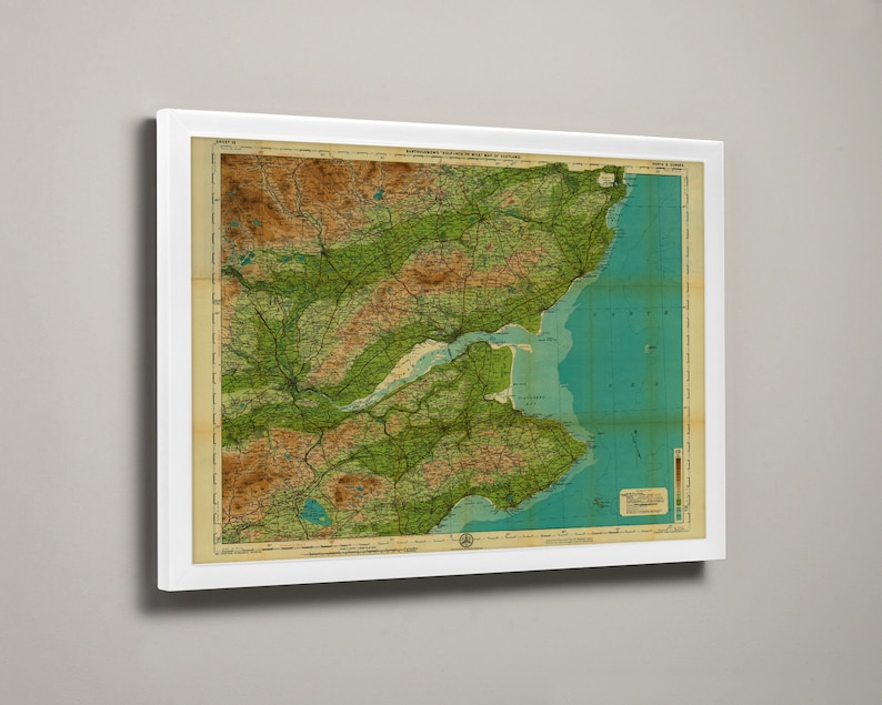 Old Map of Fife & Angus Dundee, St. Andrews, Arbroath, Perth ...