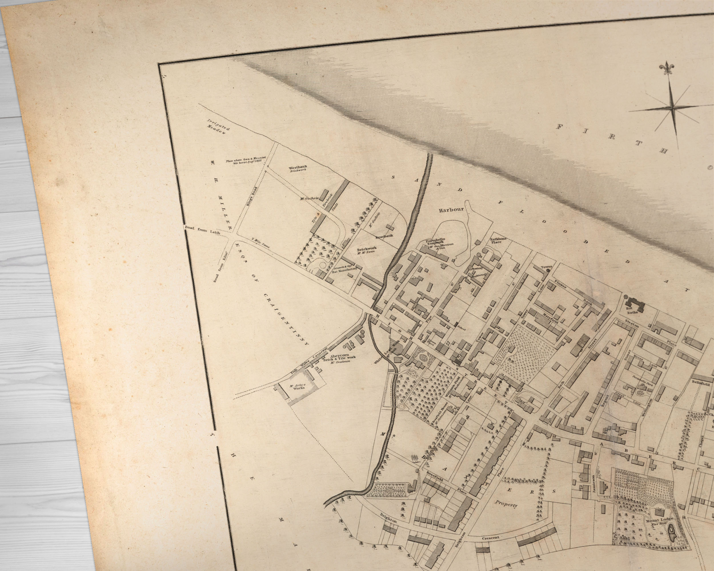 Old Map of Portobello Edinburgh Fine Art Print Old Town - Etsy UK