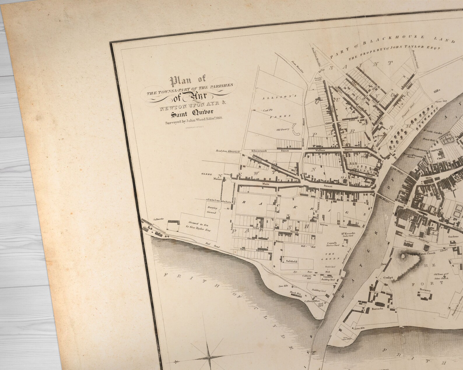 Old Map of Newton | Old Map Print | Newton Old Map, Newton Vintage Map ...