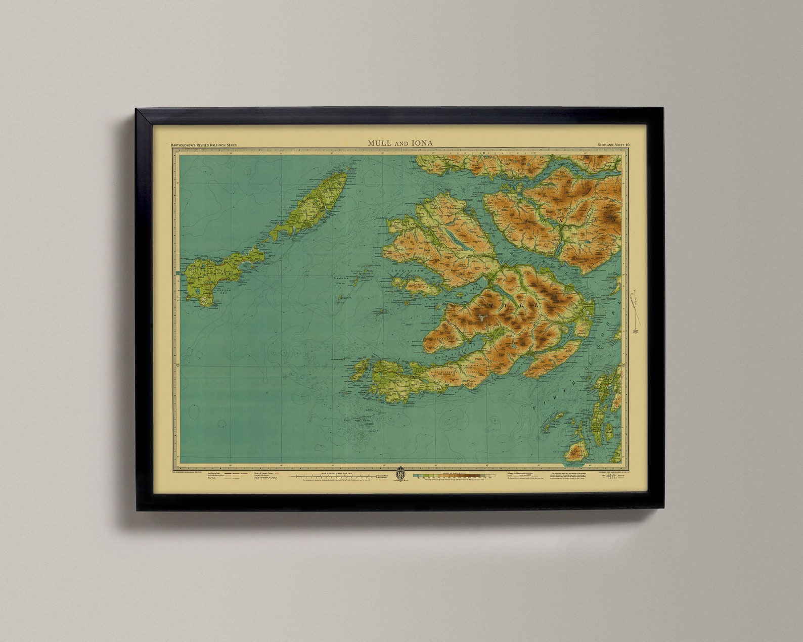 Old Map of Iona & Mull Lochaline Coll Ulva Tiree Kintra - Etsy UK