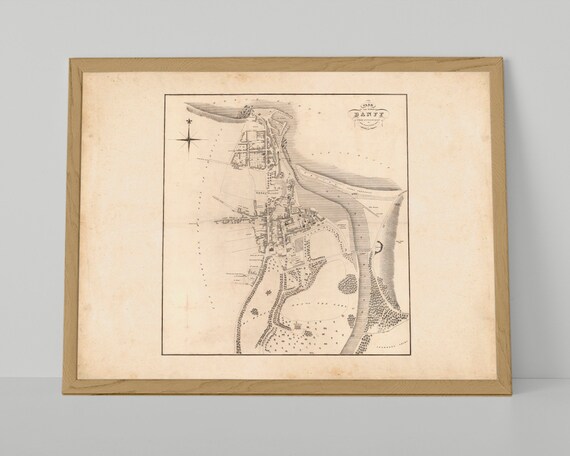 Banff Old Map Fine Art Print Vintage map of Banff Moray | Etsy