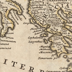 HUGE Ancient Roman World Map - MASSIVE Old Map of the World - Roman ...