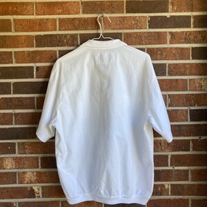VINTAGE 80s Custom Club International Size Medium White Collared Beach ...