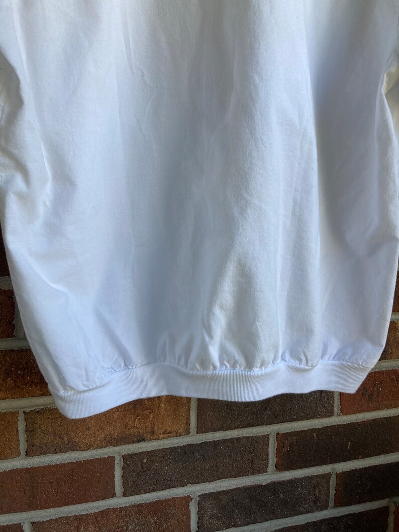 VINTAGE 80s Custom Club International Size Medium White Collared Beach ...