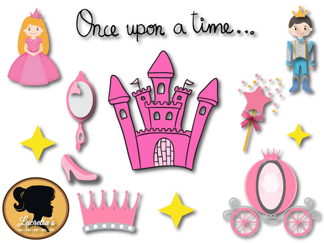 Fairy Tales Svg - Princess Svg - Prince Silhouette - Enchanted Castle ...