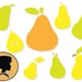 Fruit SVG, Pear SVG, Dxf, Clipart, SVG Files for Silhouette Cameo or ...