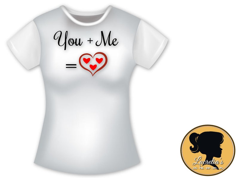 Quotes SVG, You + Me Love Silhouette , Love Hearts Svg (zipped .eps ...