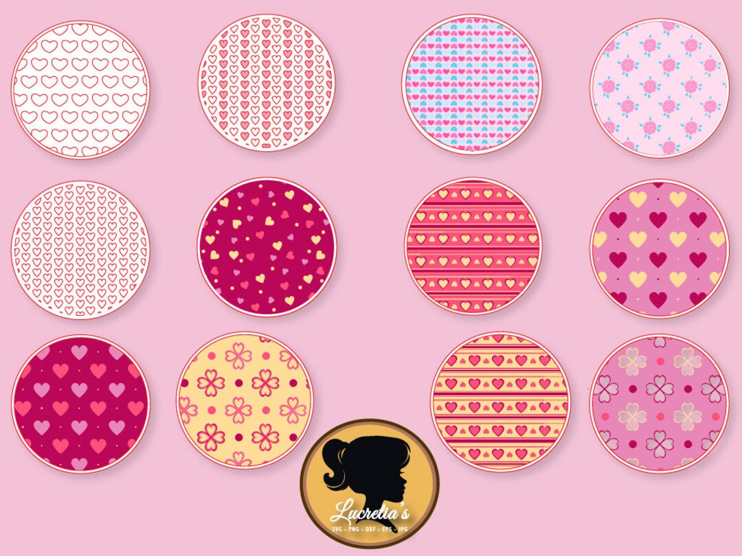Patterned Circle SVG Cut Files, Background SVG Cut Files for Cricut ...