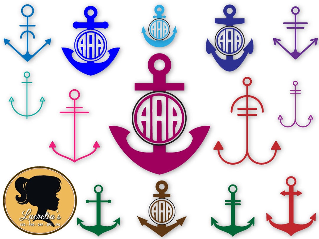Anchor SVG , Boat Anchor SVG, Nautical Anchor SVG, Anchors Design Svg ...