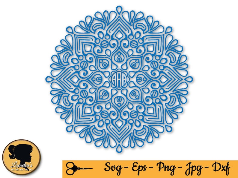 Mandala SVG Mandala Silhouette Cut Files for Vinyl - Etsy