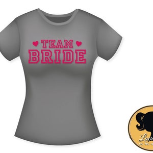 Team Bride Svg, Team Bride Silhouette, Hearts, Team Bride, Romantic ...