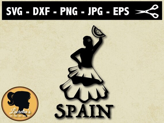 SVG de España silueta gitana gitana bailarina Vector | Etsy España