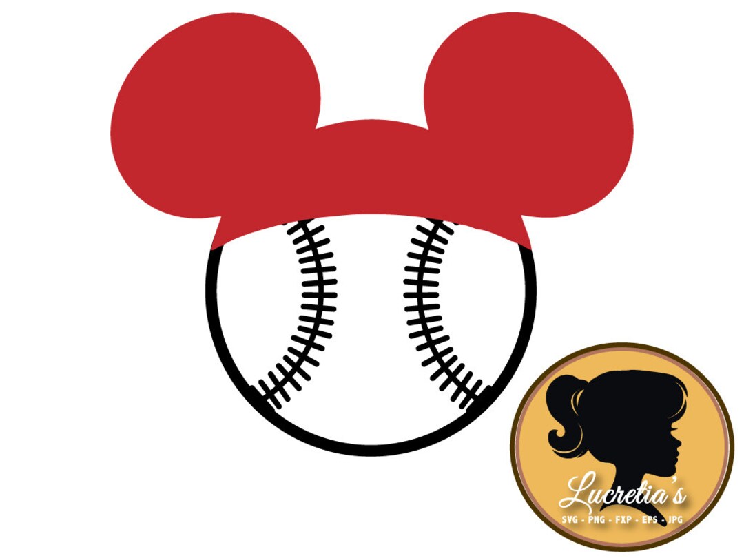 Mickey Baseball SVG, Mickey Baseball Dxf, Mickey Baseball Clipart, SVG ...