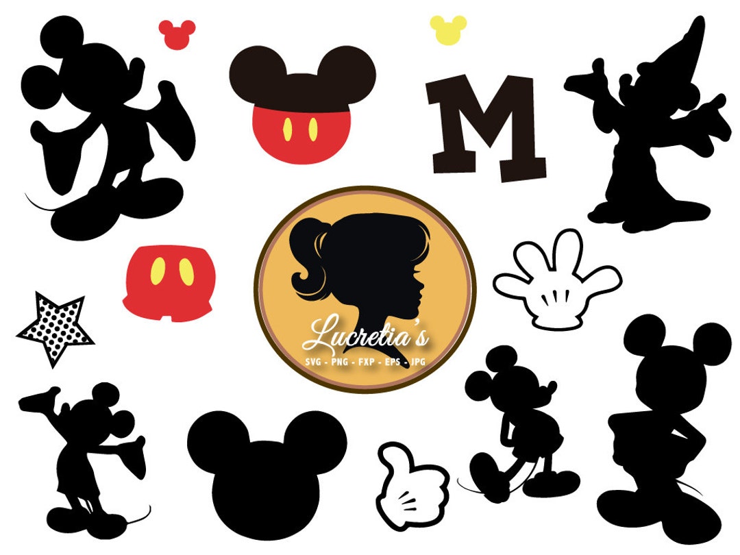 Mickey Mouse Sign SVG Files, Mouse Ears DXF Cut File for Birthday ...