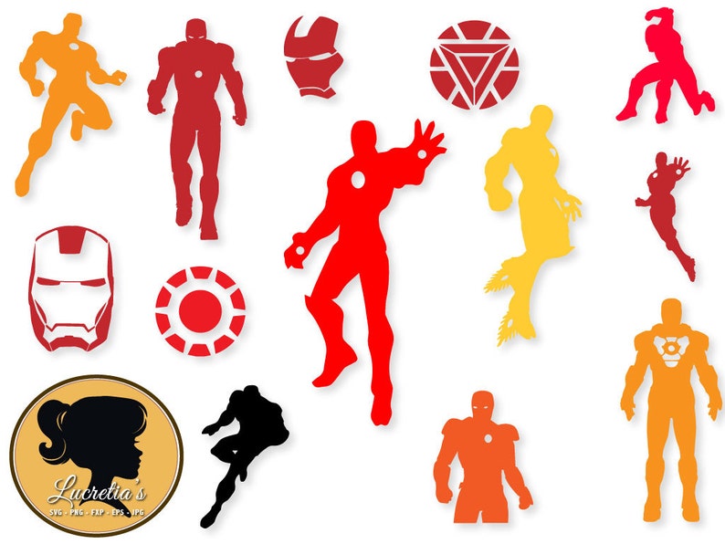 Iron Man SVG Iron Man Clip Art Digital Download for - Etsy