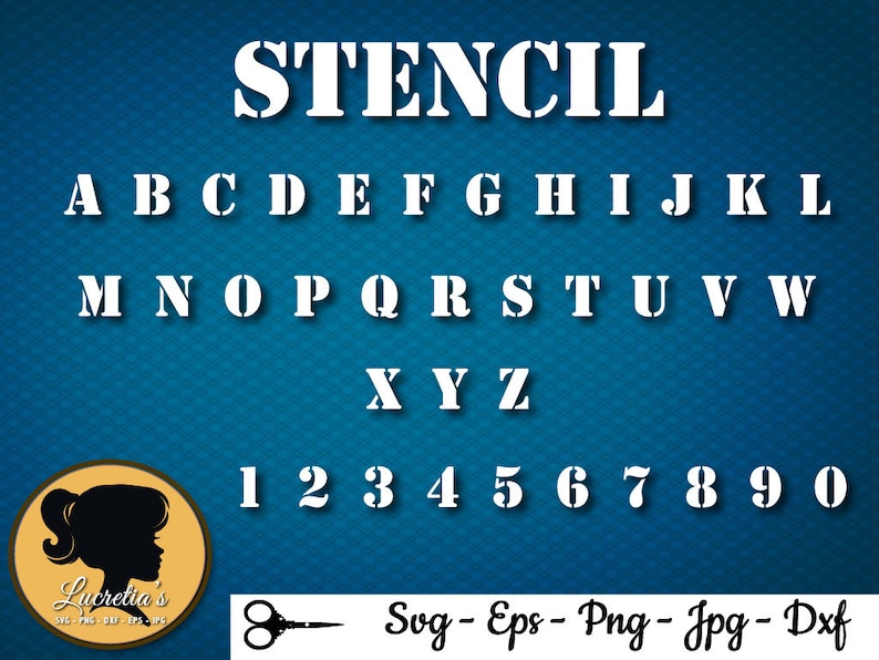 Stencil Alphabet Fonts Svg - Stencil Font Numbers Silhouette Svg ...