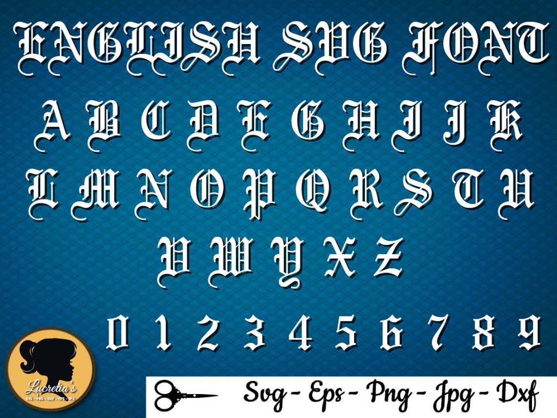 English Font Svg - English Font , English Numbers Svg (zipped .eps .pdf ...