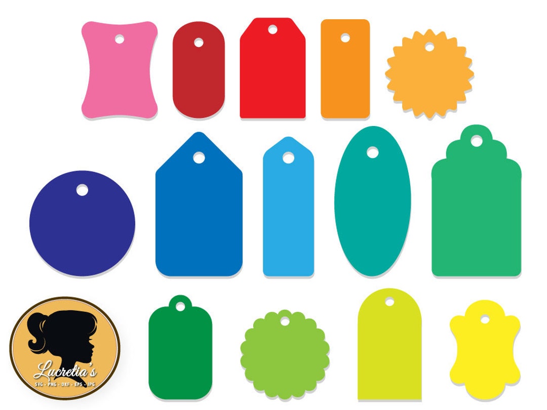 Tags Silhouette, Decorative Tags SVG Files, Price Tags Cuttable SVG ...