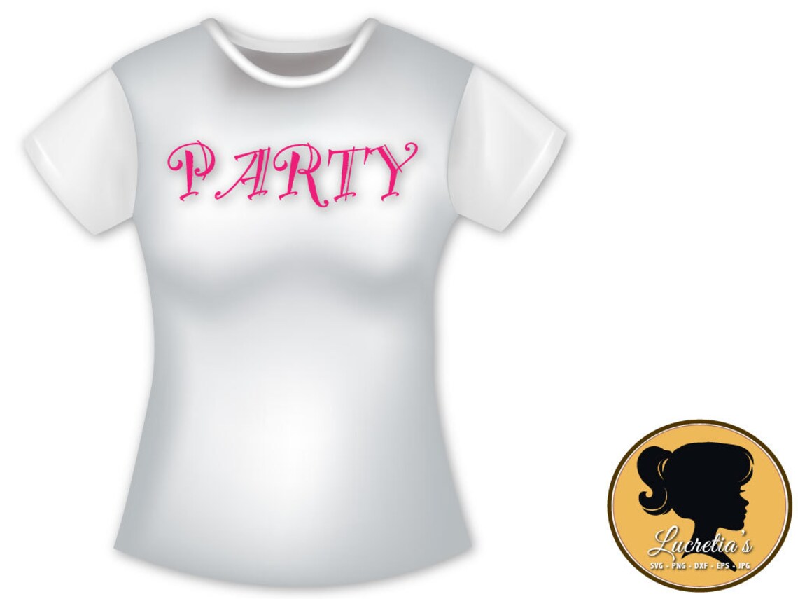 Party Font SVG, Font Silhouette, Party SVG Numbers, Party Font Design ...