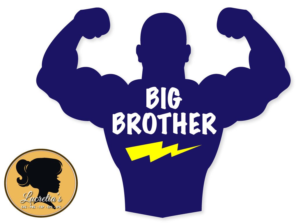 Big Brother, Brother, Big Brother Silhouette Dxf, SVG Files for ...