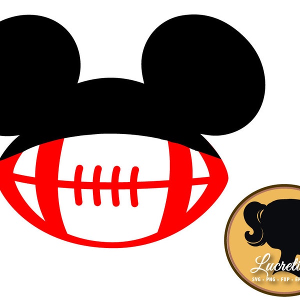 Mickey Mouse Football Svg Files - Etsy