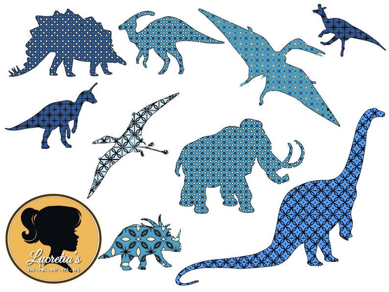 Dinosaur Pattern Dinosaurs Svg Clipart SVG Files for - Etsy