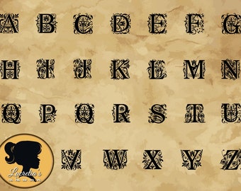 Regal Monogram Font | Etsy