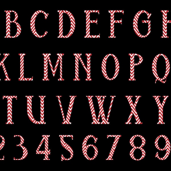 Chevron Numbers - Etsy