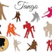 Tango Dancers SVG, Tango Svg, Clipart, SVG Files for Silhouette Cameo ...