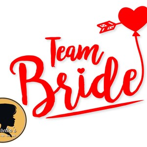 Team Bride Svg, Team Bride Silhouette, Heart, Team Bride, Romantic ...