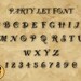 Party Font SVG, Font Silhouette, Party SVG Numbers, Party Font Design ...