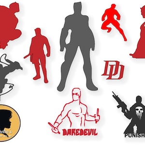 Superhero Svg, Daredevil Svg , Marvel Comics, Dxf, Clipart, SVG Files ...