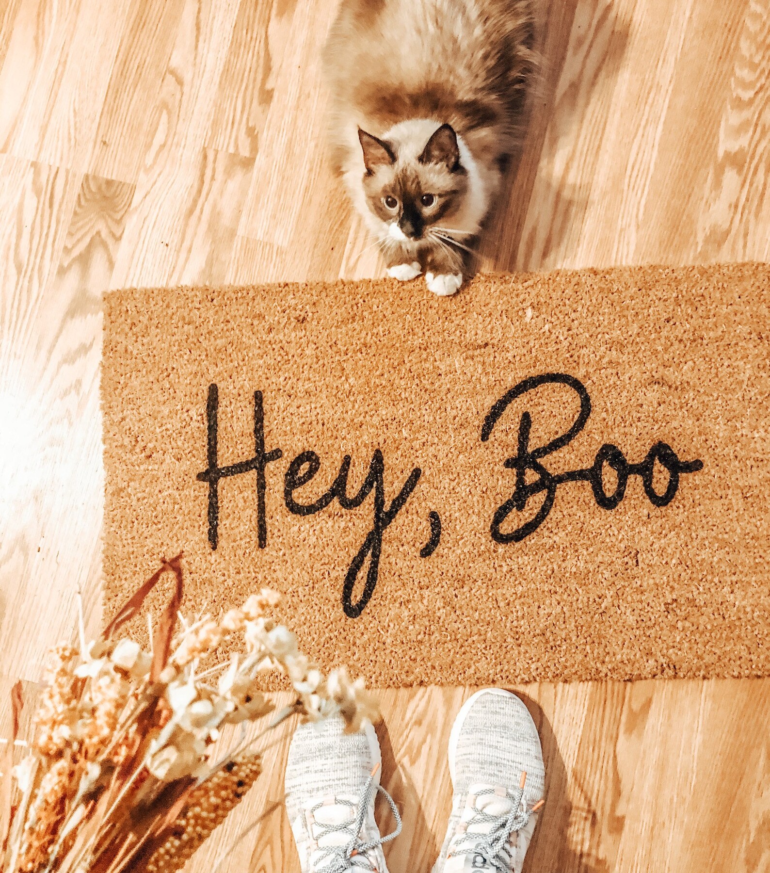 Hey, Boo Doormat - Fall Doormat - Halloween Doormat - Halloween - Home ...