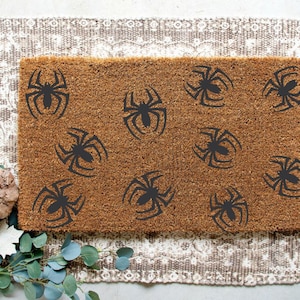 Spider Doormats - Fall Doormat - Halloween Doormat - Spider - Halloween ...