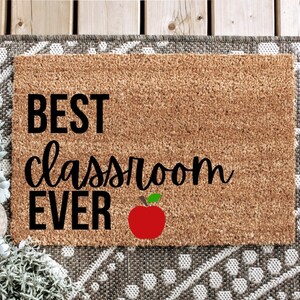 Best Classroom Ever Doormat | Teacher Decor | Classroom Doormat ...