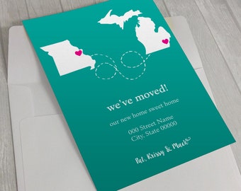 Just Moved Cards - Etsy