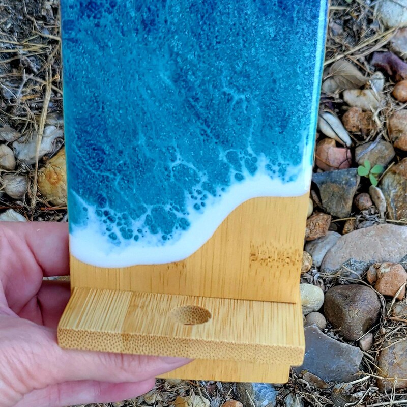 Bamboo Cell Phone Holder - Etsy