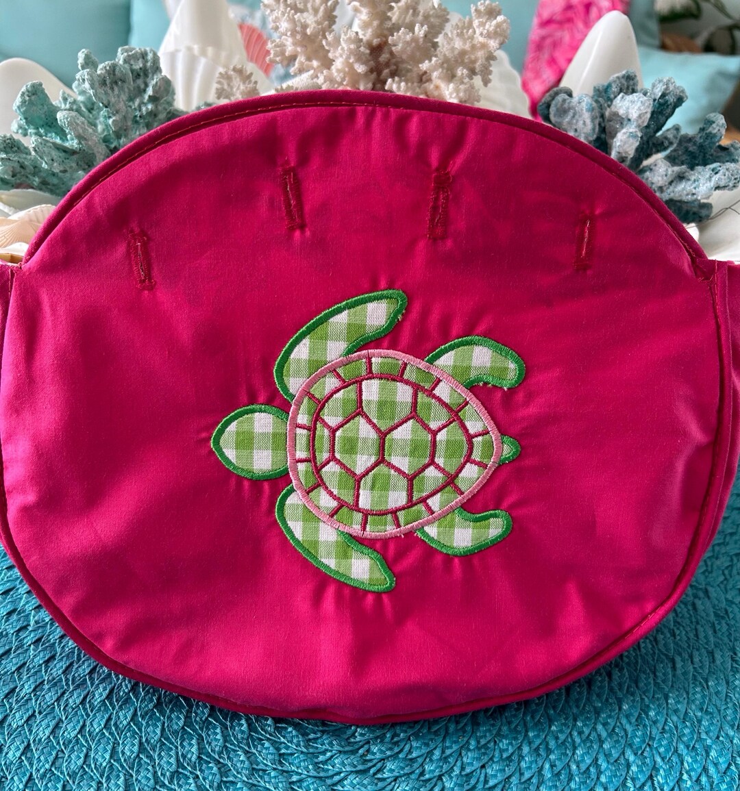 Bermuda Bag Cover Handmade With Appliqué Turtle Design - Etsy