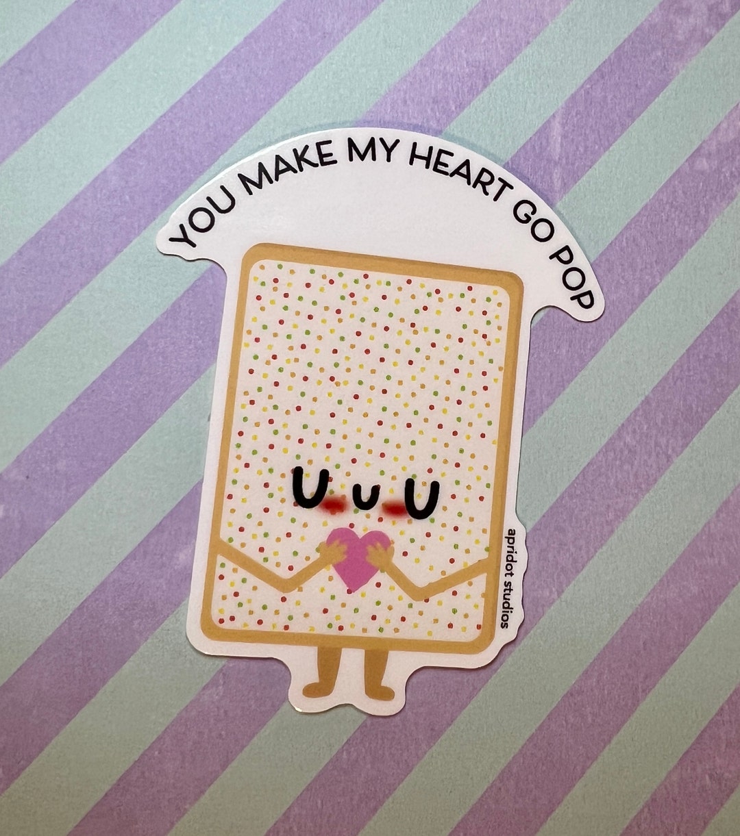Pop Tart 3 Sticker Cute Pop Tart Die-cut Sticker - Etsy