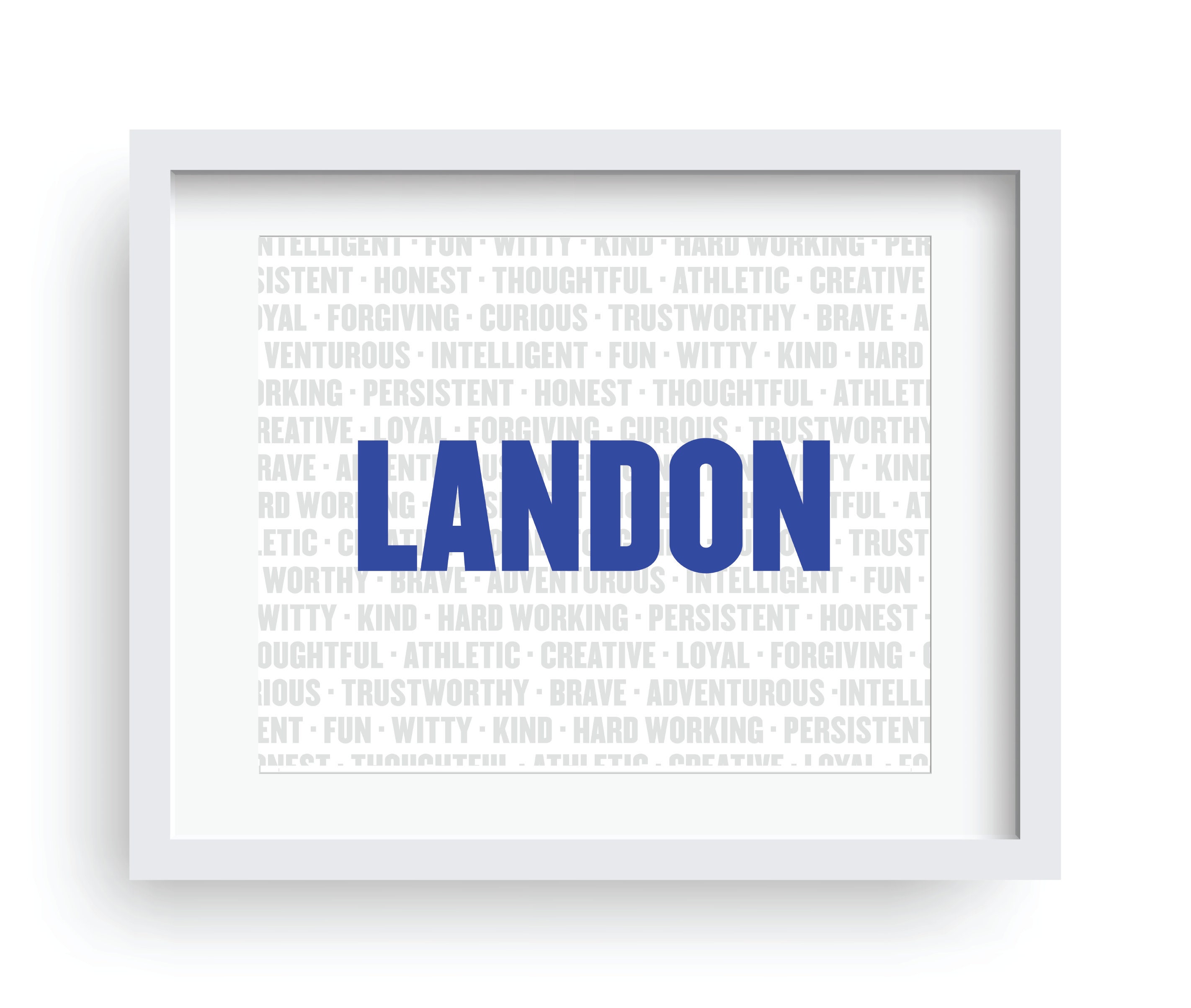 Custom Name Poster Affirmations- Word Cloud Poster - Affirmations ...