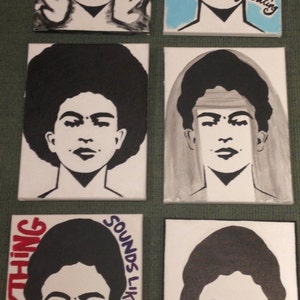 Frida Stencil Original Painting - Etsy