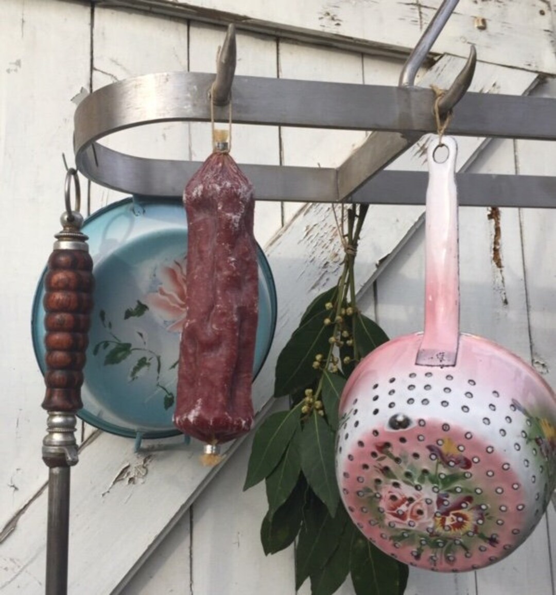 Fabulous Rare Antique French Butchers Hanging 10 HOOKS Oval - Etsy