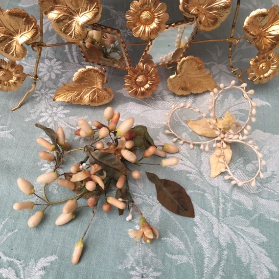 Antique 1880 ViCTORiAN Era French BRIDAL WEDDING STAN… - Gem
