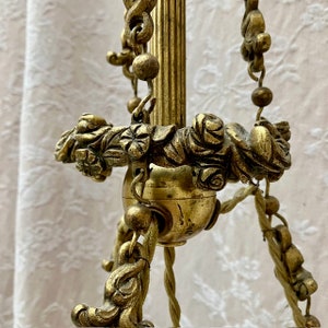 Unique Amazing and Strange Vtg 1880s Bronze Ceiling CHANDELIER Gargoyle ...